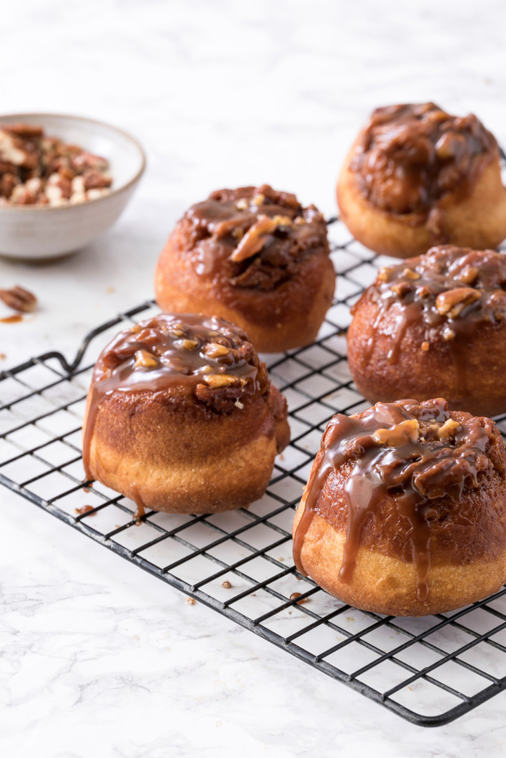 Sticky Pecan Bun Recipe - Great British Chefs