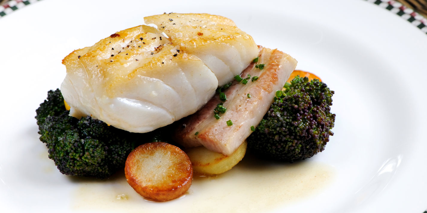 Cod Fillet and Pork Belly Recipe - Great British Chefs