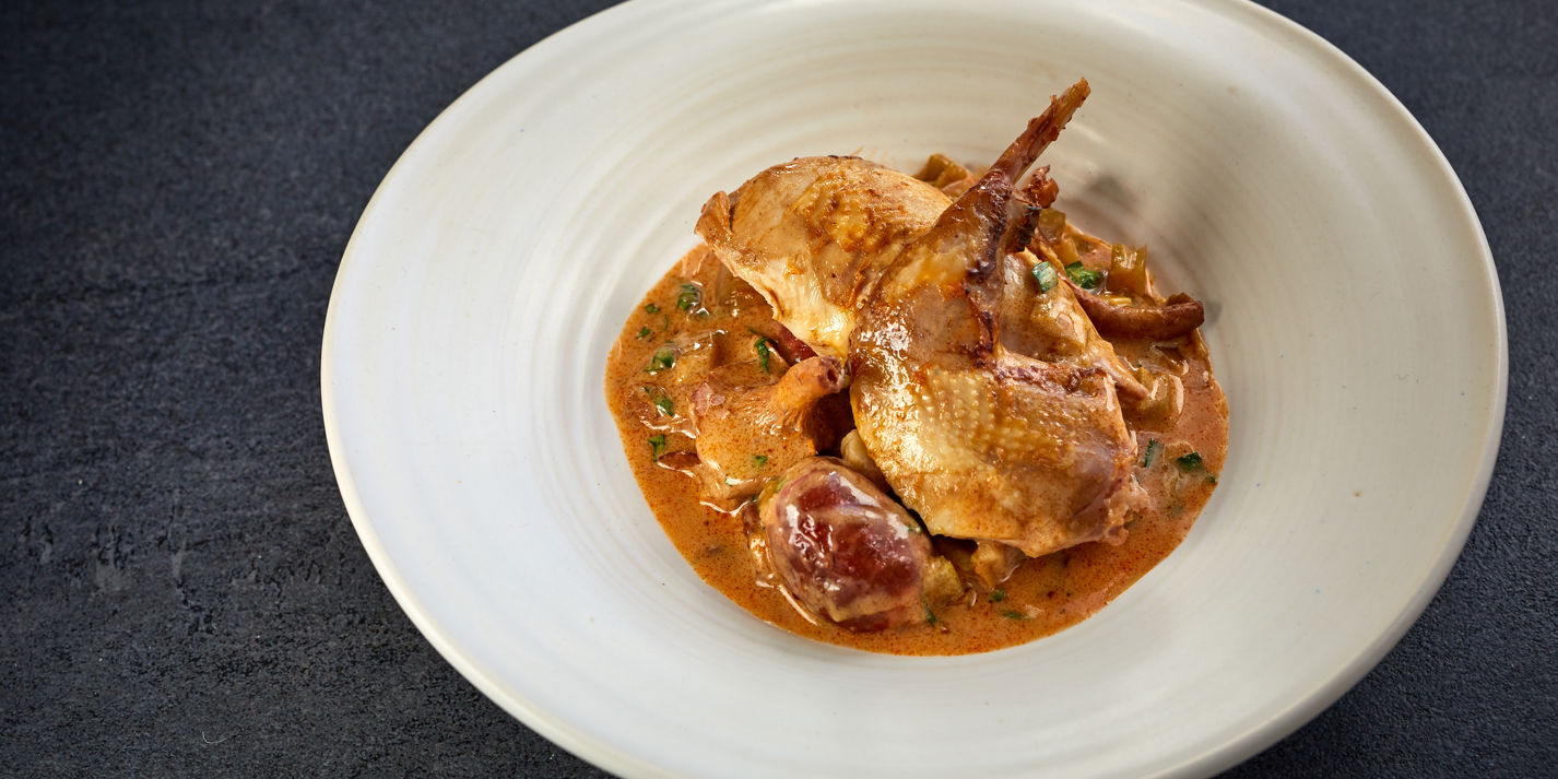 Partridge with Chorizo, Mushroom and Jerusalem Artichoke Stew Recipe ...