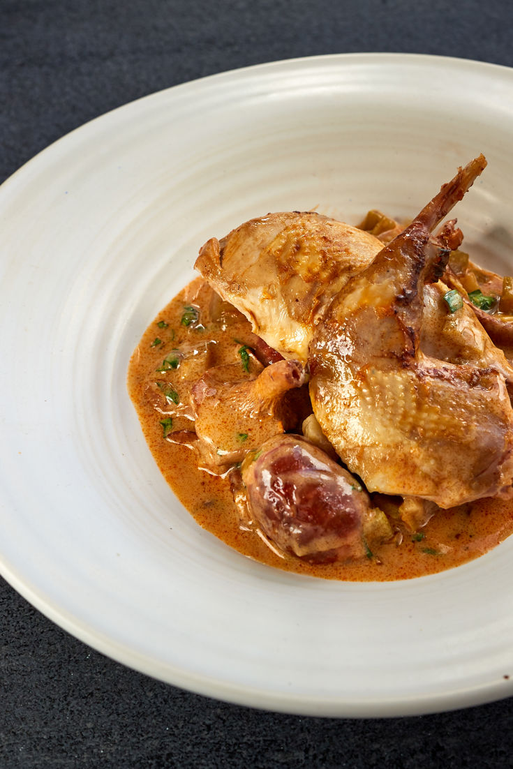 Partridge with Chorizo, Mushroom and Jerusalem Artichoke Stew Recipe ...