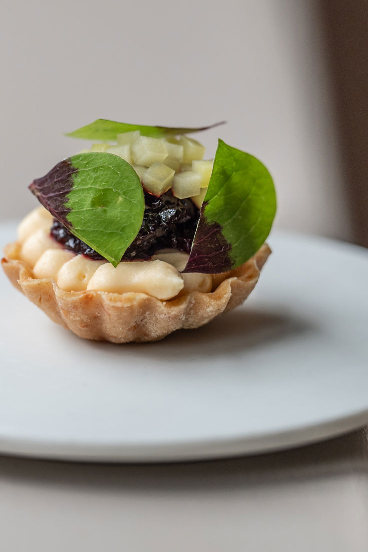Cheese Tartlet with Beetroot and Oxalis Recipe - Great British Chefs