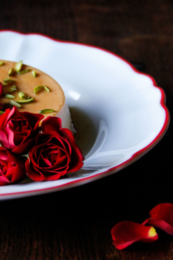 Flan with rose syrup recipe - Great British Chefs