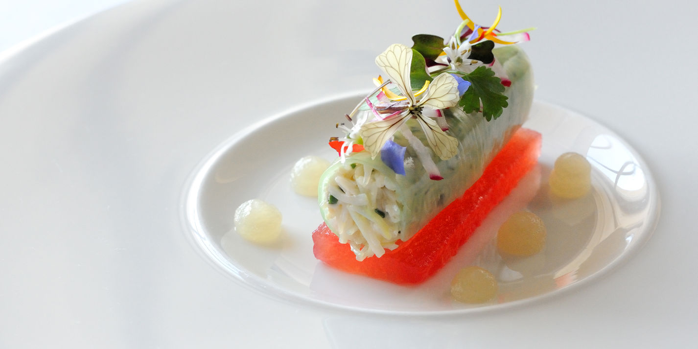 Crab and Compressed Watermelon Recipe - Great British Chefs