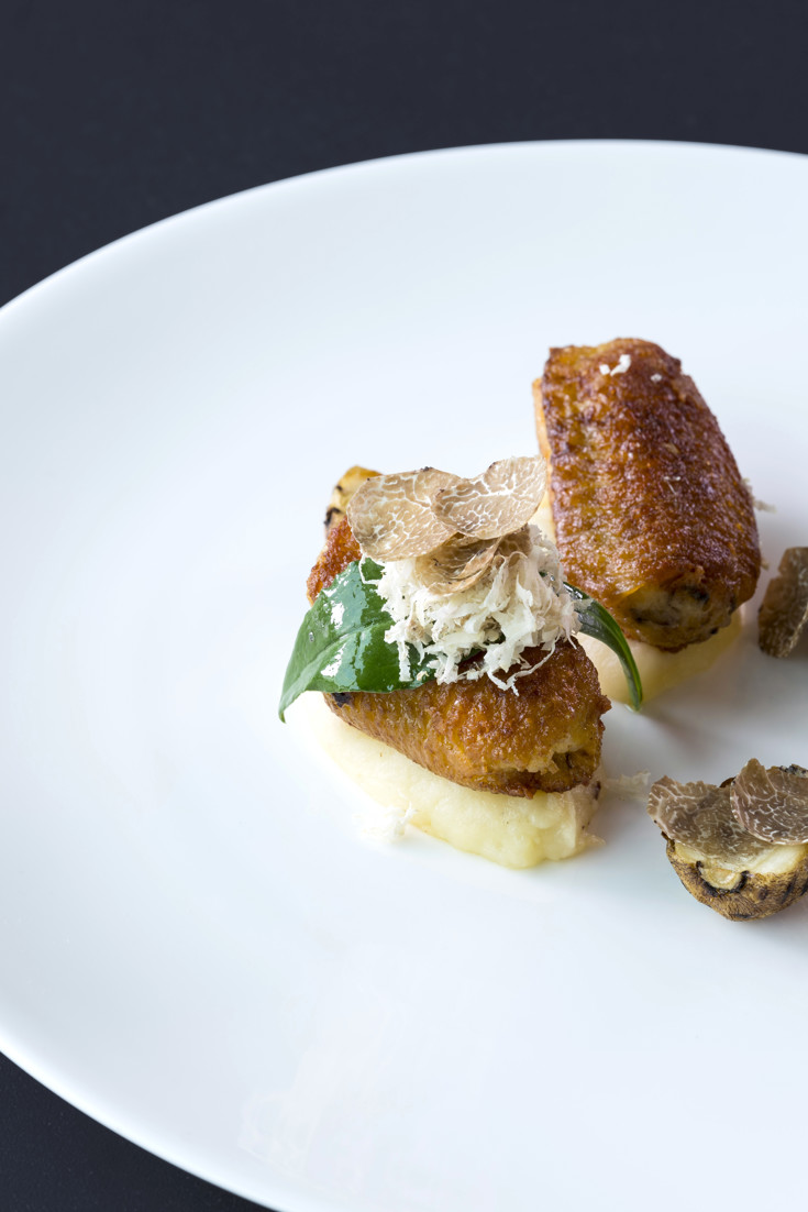 Stuffed Chicken Wing Recipe with Chervil Root - Great British Chefs