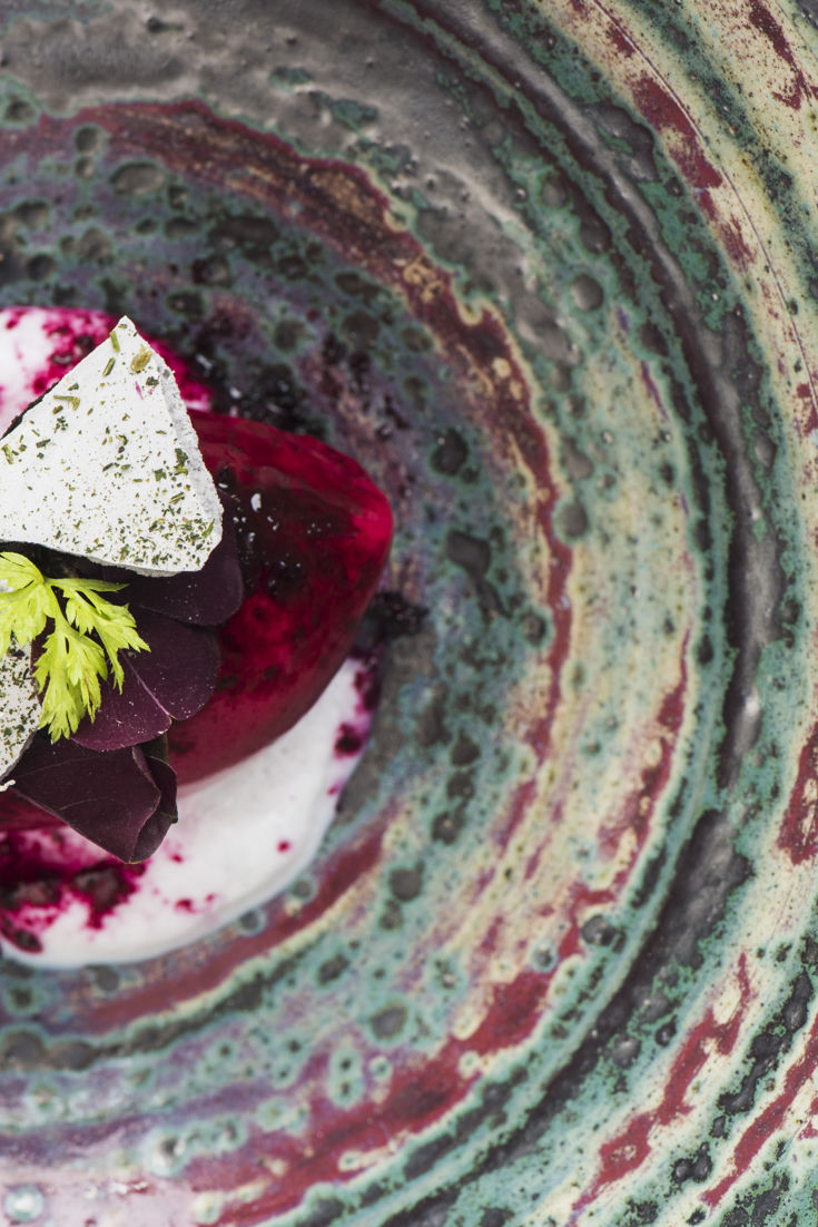 Beetroot Sorbet Recipe with Lavender Mousse - Great Italian Chefs