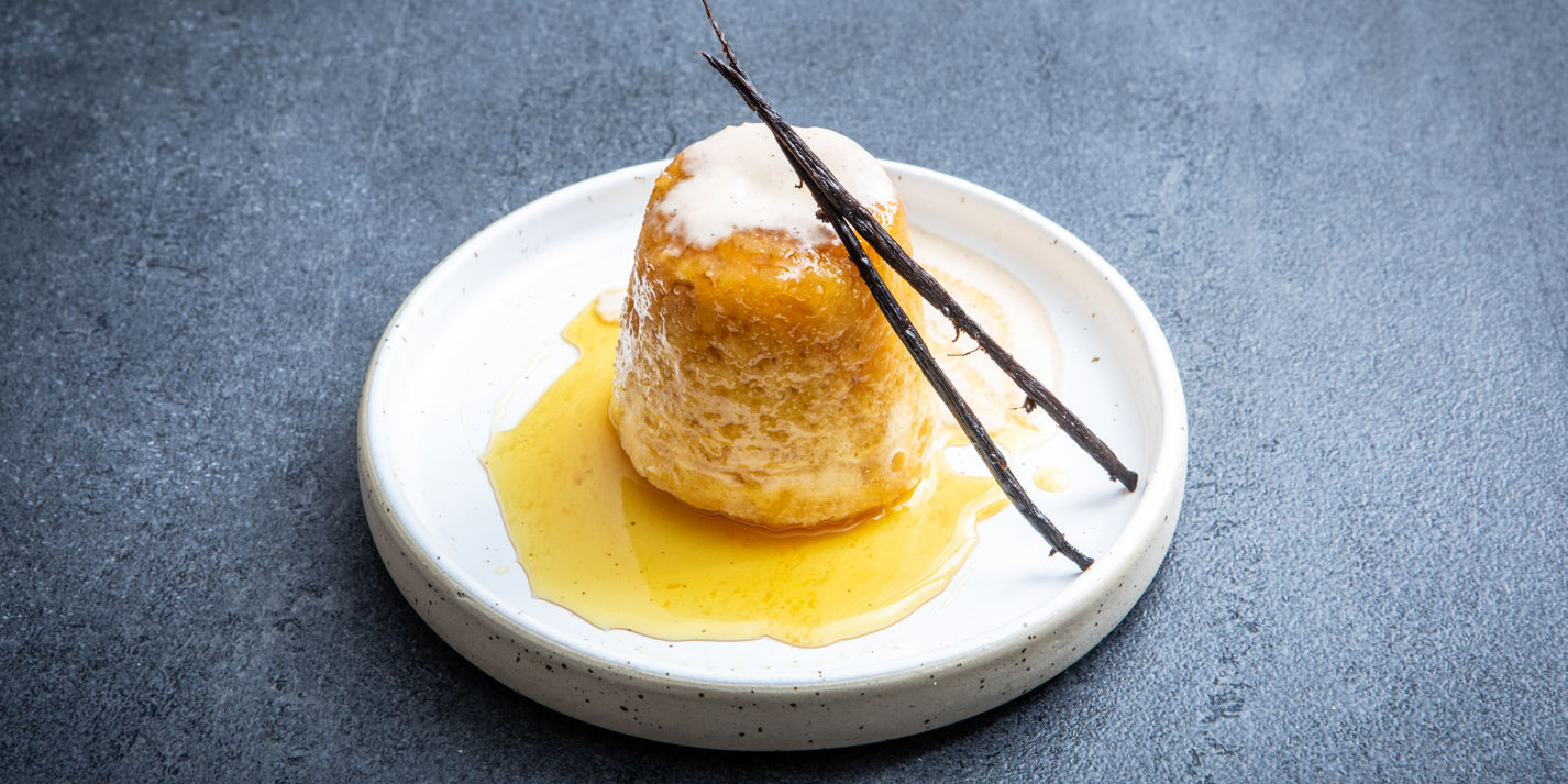 Steamed Syrup Pudding with Vanilla and Cardamom Custard Recipe - Great ...