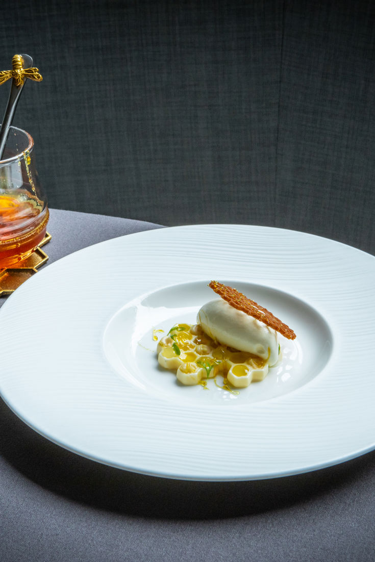 Lorna McNee's Honey Crémeux and Lemon Curd Recipe - Great British Chefs