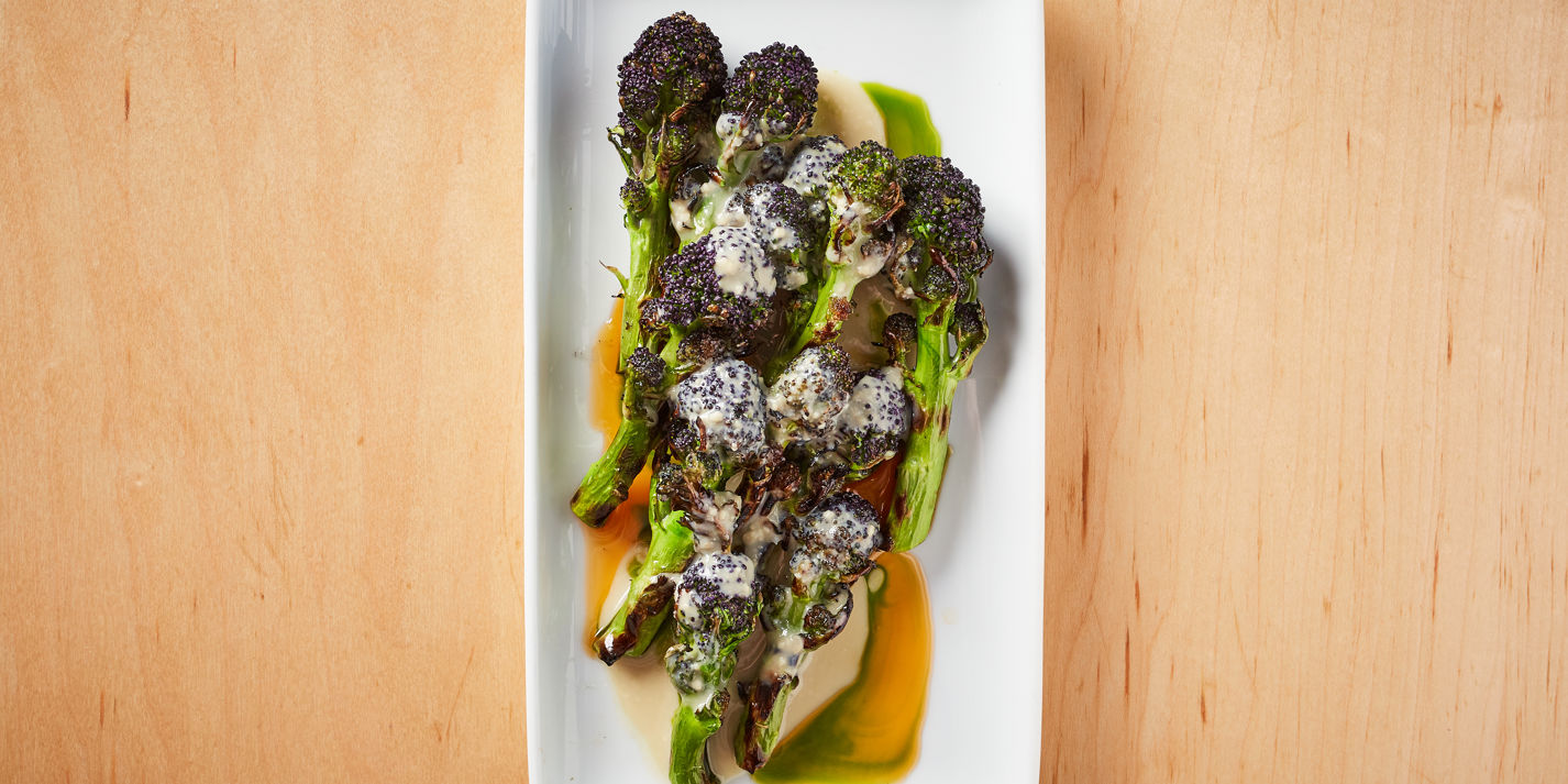 Purple Sprouting Broccoli with Fermented Tofu Recipe - Great British Chefs