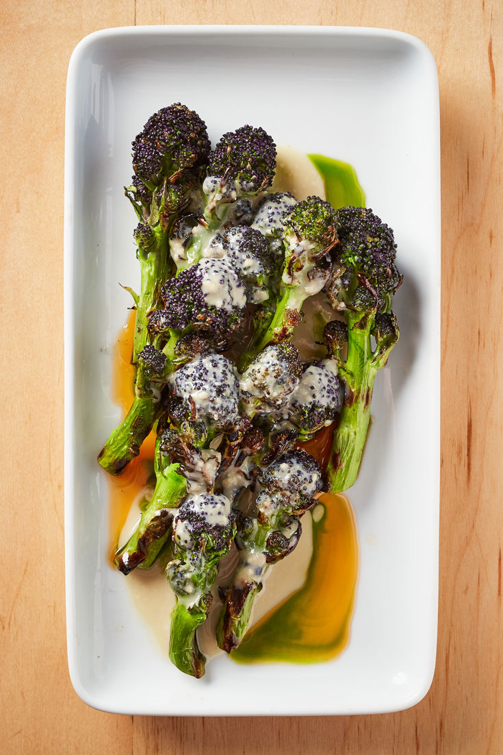 Purple Sprouting Broccoli with Fermented Tofu Recipe - Great British Chefs
