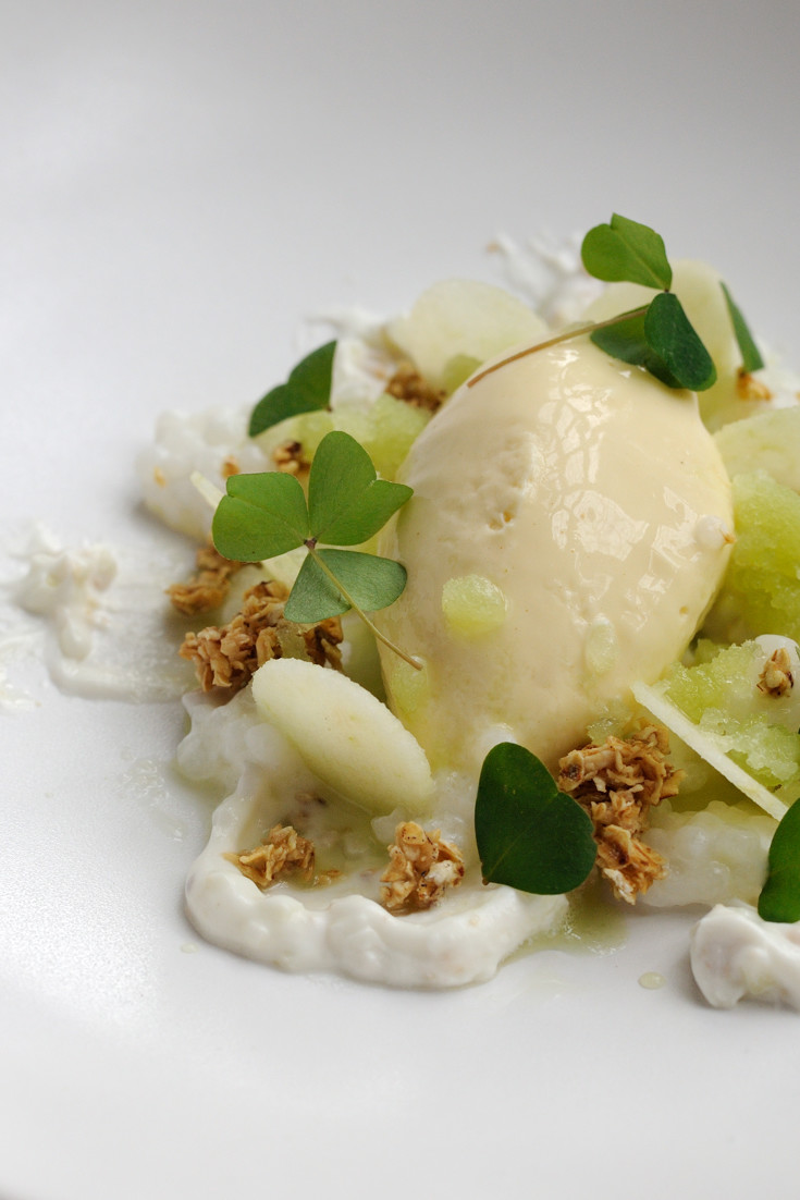 Goat's Curd Mousse Recipe With Tapioca & Apple - Great British Chefs