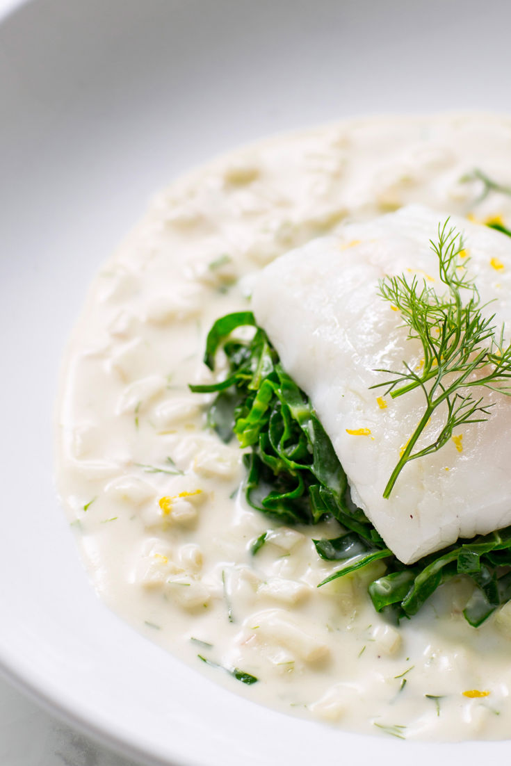 Poached Turbot Recipe with Fennel Velouté - Great British Chefs