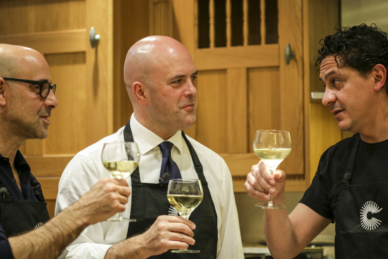 Stanley Tucci cooks with Francesco Mazzei - Great British Chefs