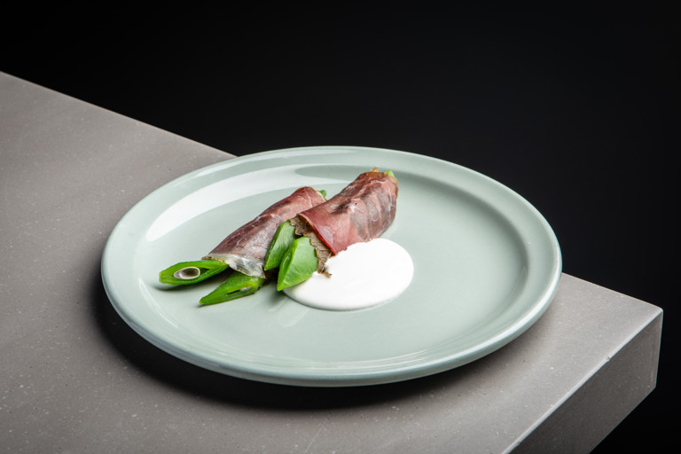 Runner Beans, Cured Beef and Oyster Recipe - Great British Chefs