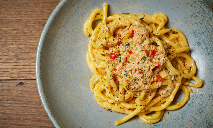 Crab, Chilli and Lemon Bucatini Recipe - Great British Chefs