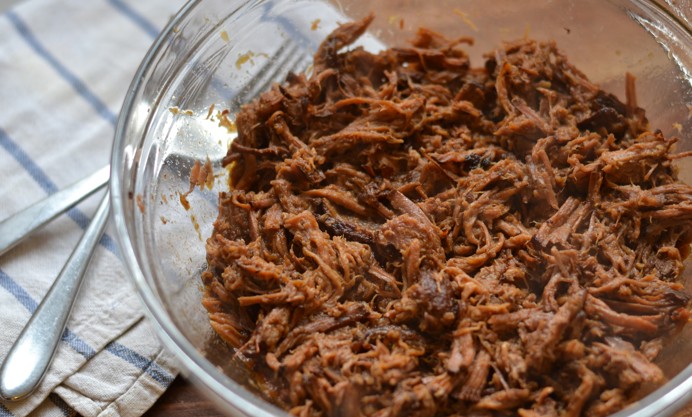 Pulled Beef Canapé with Fukujinzuke Recipe - Great British Chefs
