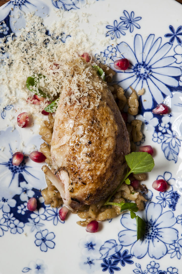 Roasted Partridge Recipe with Spätzle - Great British Chefs