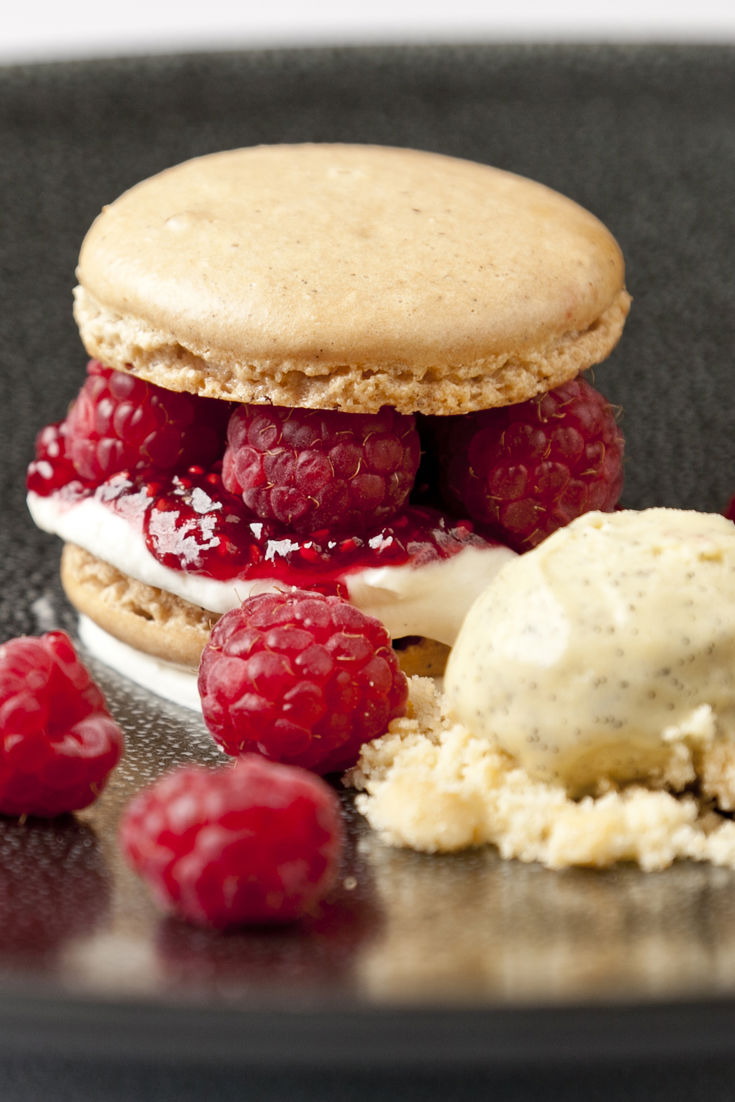 Vanilla Macarons Recipe With Raspberries - Great British Chefs