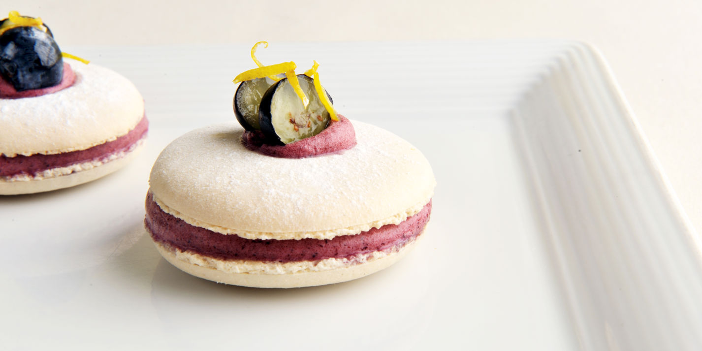 Blueberry & Lemon Macarons Recipe - Great British Chefs