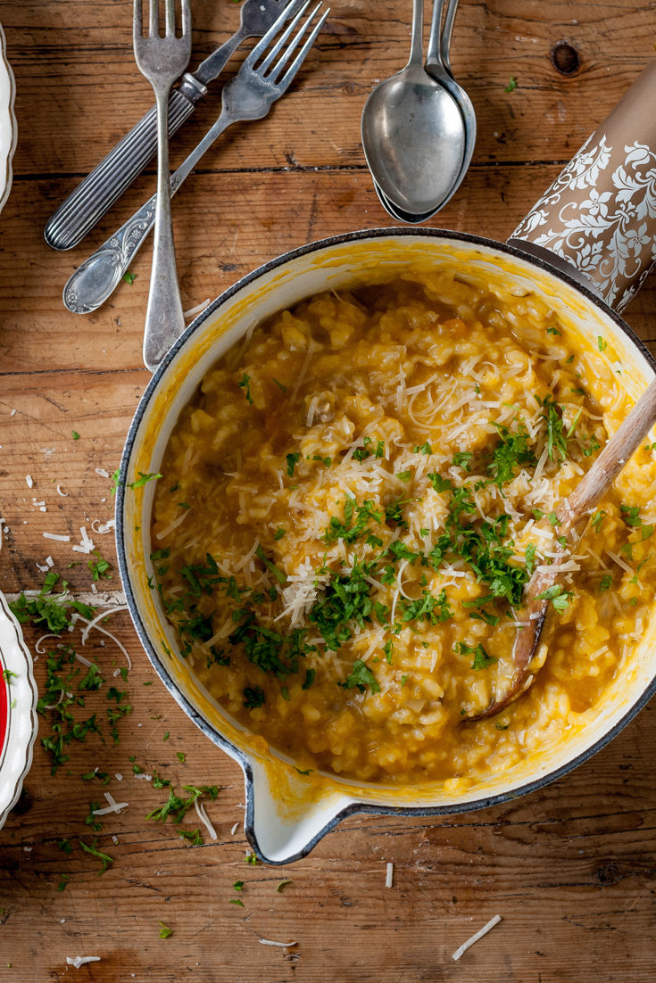 Pumpkin and Turkey Risotto Recipe - Great British Chefs