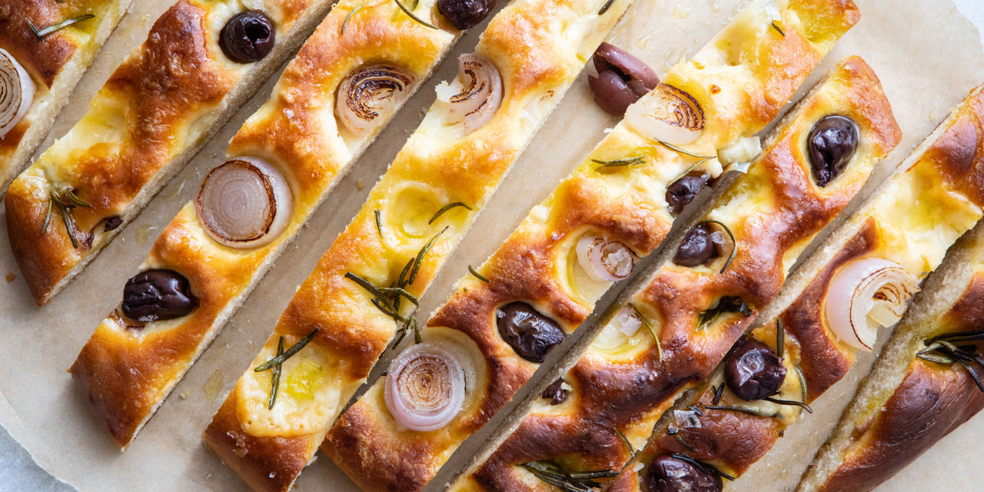 Shallot, Olive, and Rosemary Bread Recipe - Great British Chefs