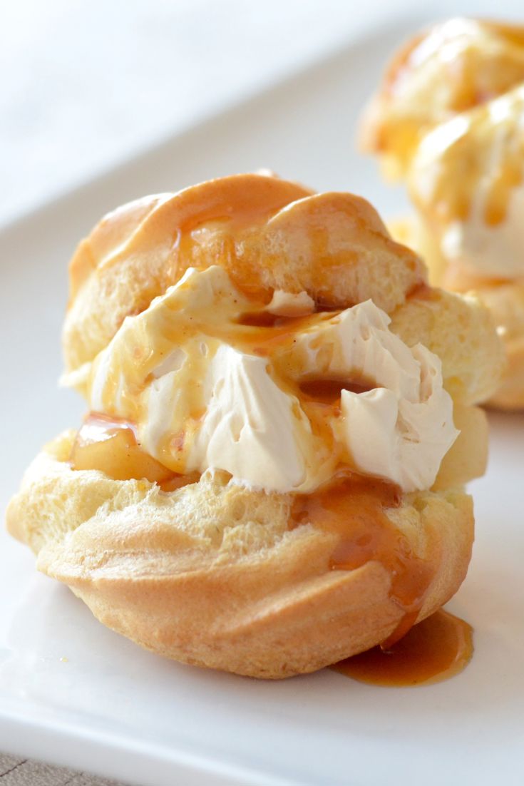 Caramel apple choux buns recipe - Great British Chefs
