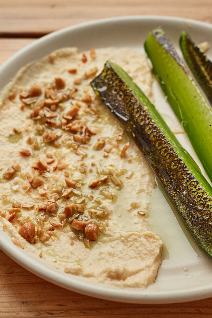 Charred Cucumber with Miso Crème Fraiche Recipe - Great British Chefs