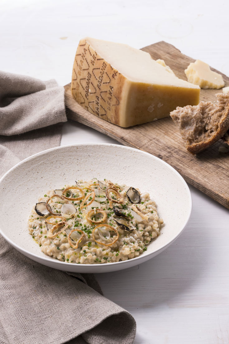 Grana Padano Pearl Barley Risotto Recipe - Great British Chefs