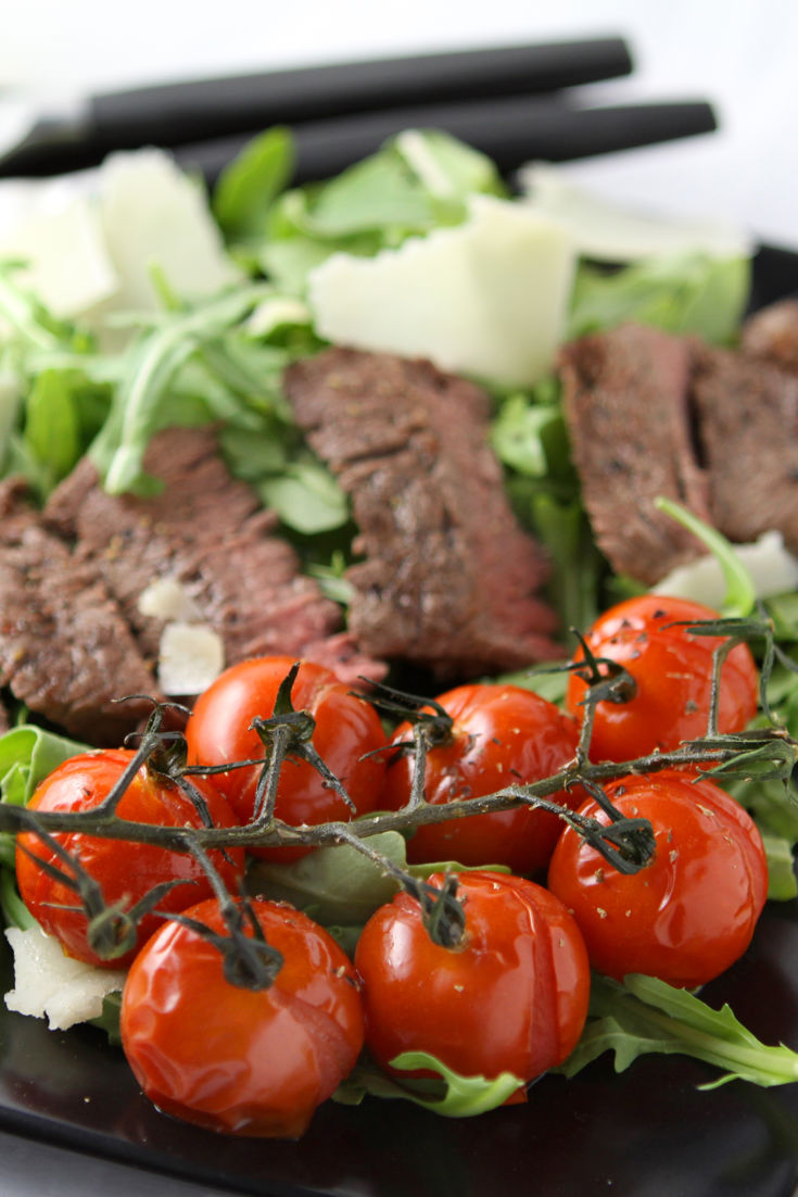 Steak Tagliata with Roasted Vine Tomatoes Recipe - Great British Chefs