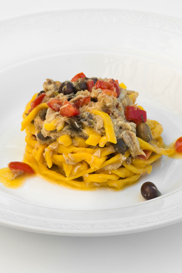 Pasta Alla Chittara with Mackerel and Tomato Ragu Recipe - Great ...