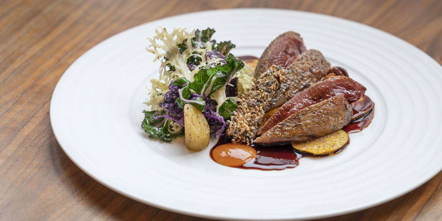 Pigeon and Persimmon Recipe - Great British Chefs