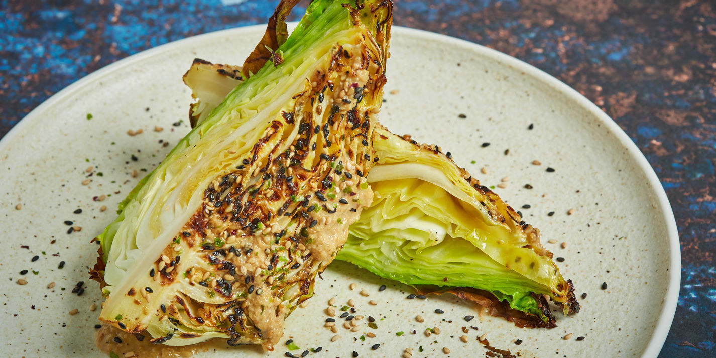 Barbecued Cabbage Recipe with Miso Butter - Great British Chefs