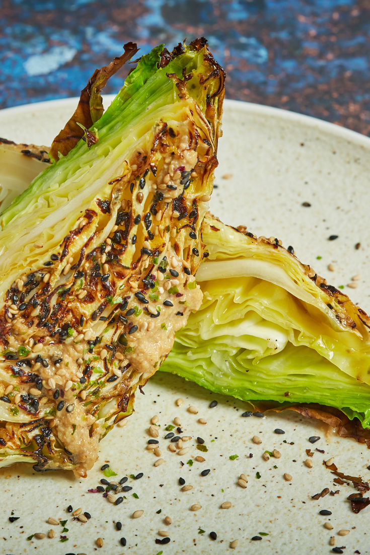 Barbecued Cabbage Recipe with Miso Butter - Great British Chefs