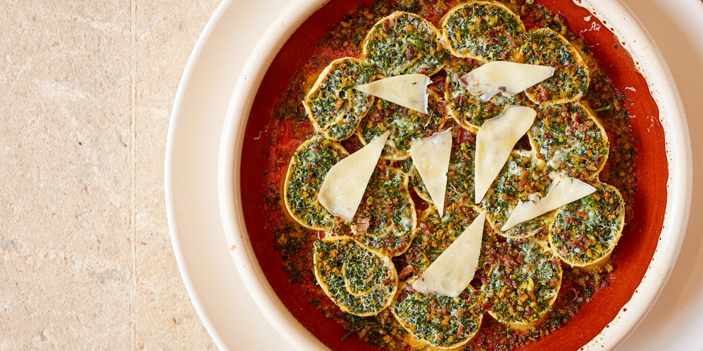 Spinach and Gruyère Rotolo Recipe - Great British Chefs