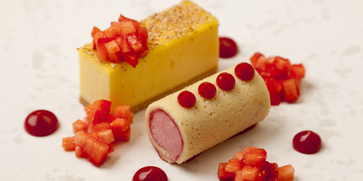 Custard and Strawberry Arctic Roll Recipe - Great British Chefs