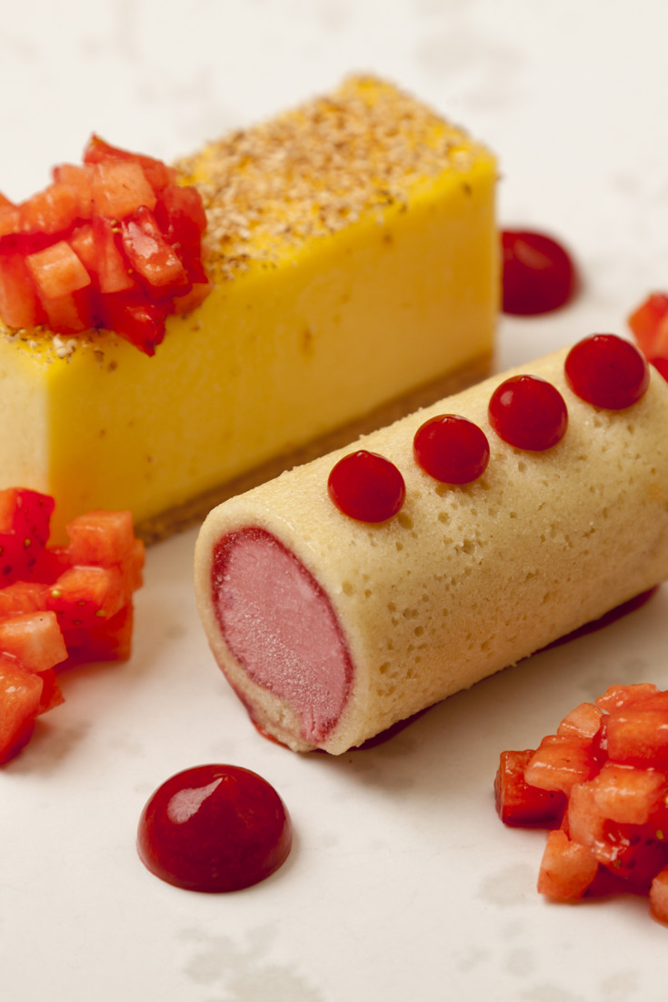 Custard and Strawberry Arctic Roll Recipe - Great British Chefs