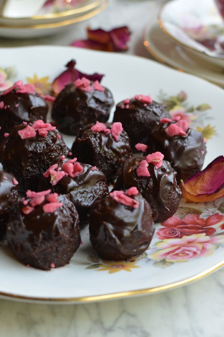 Rose scented chocolate truffles recipe - Great British Chefs