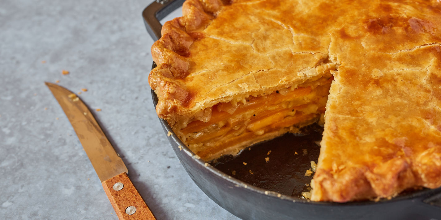 Swede, Onion and Cheese Pie Recipe - Great British Chefs