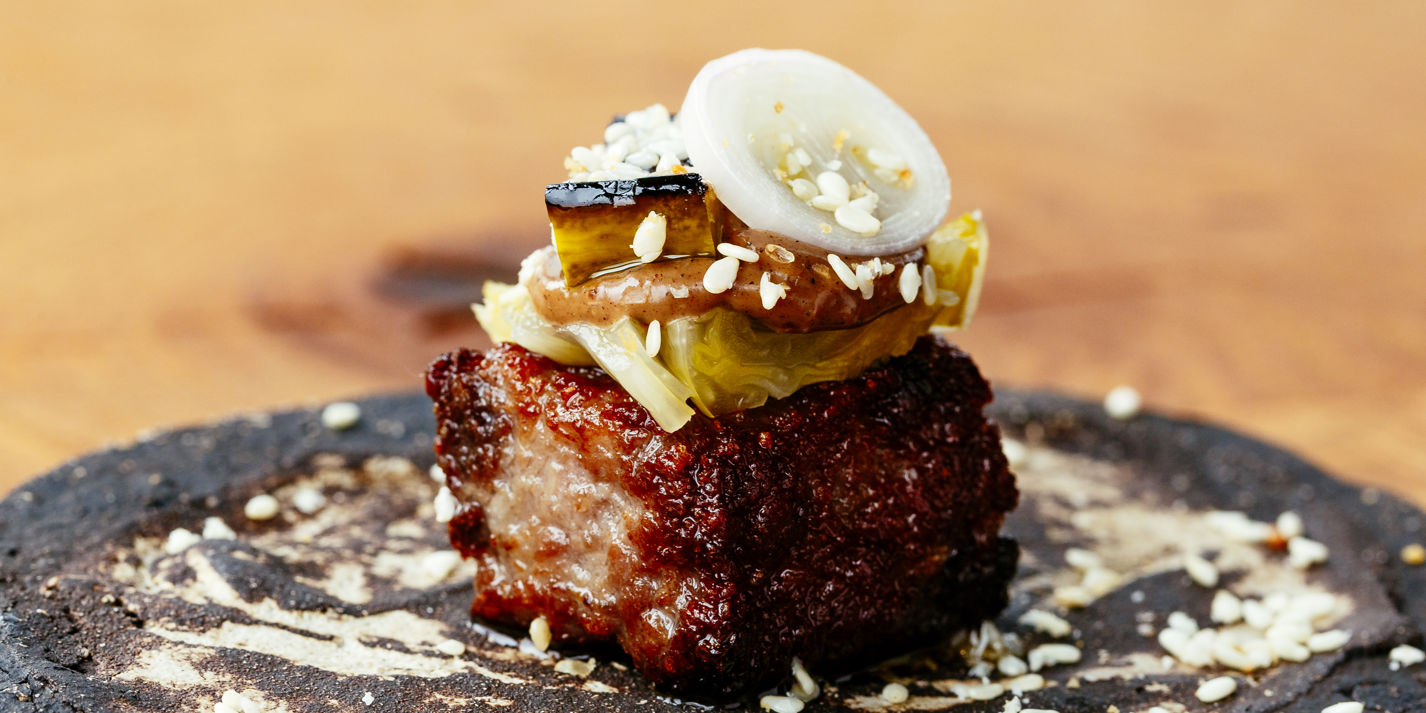 Wagyu Beef Burger Recipe with Fermented Lettuce - Great British Chefs