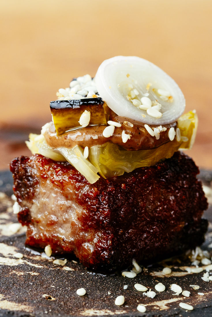 Wagyu Beef Burger Recipe with Fermented Lettuce - Great British Chefs