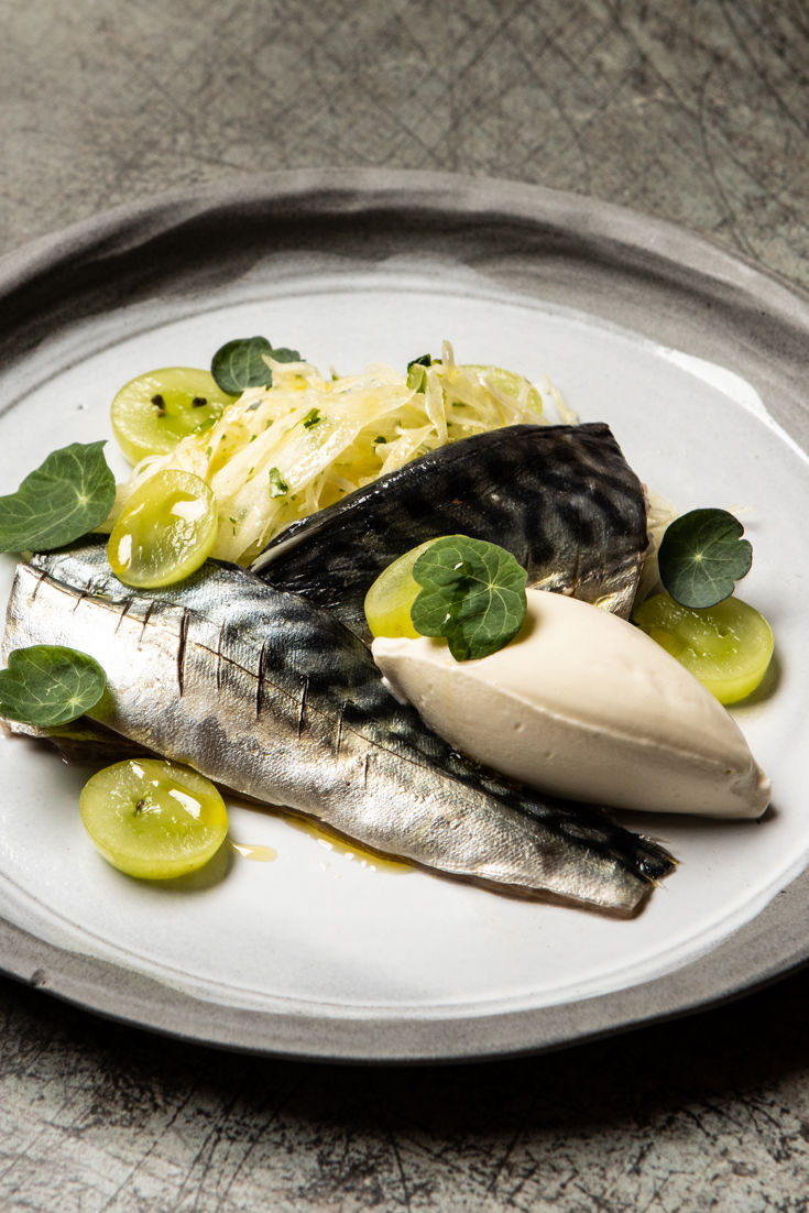 Cured Mackerel, Gooseberry, Spring Slaw, Crème Fraîche - Great British ...