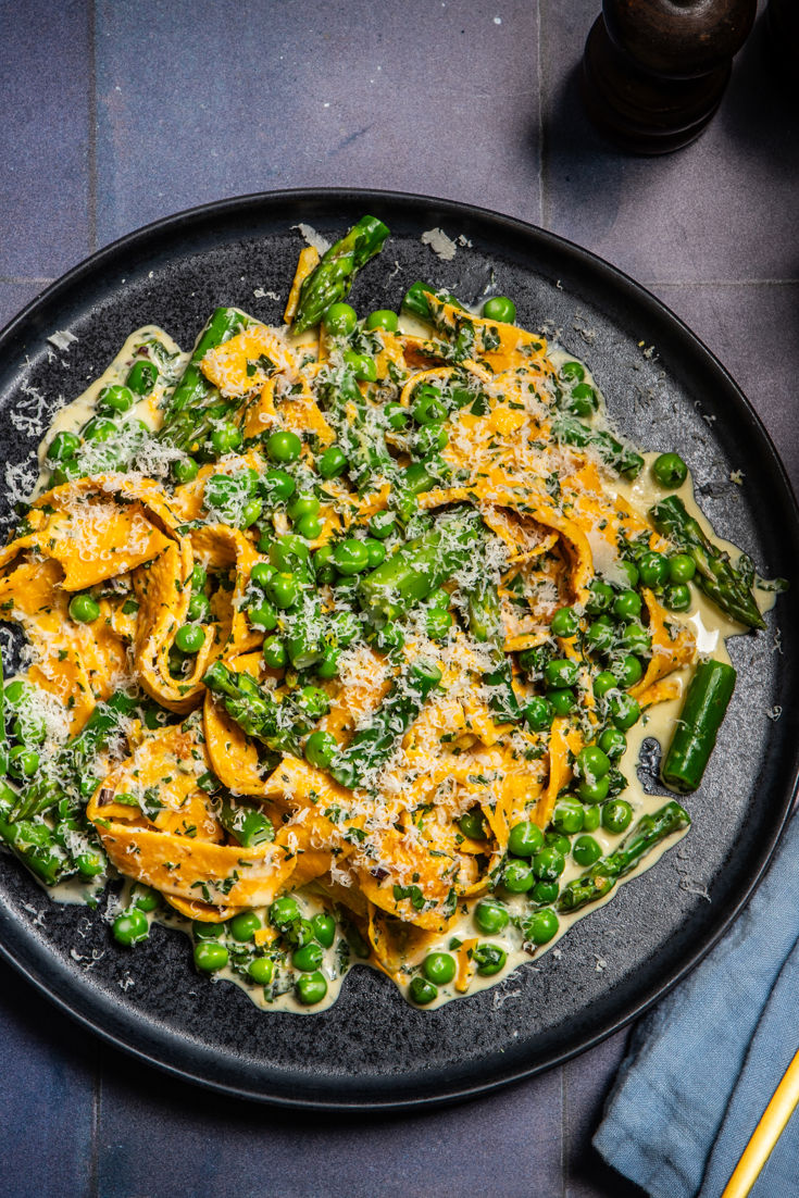 Egg Ribbon Primavera Noodles Recipe - Great British Chefs