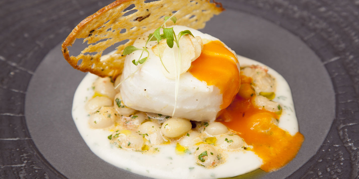 Sous Vide Cod with Coco Beans Recipe - Great British Chefs