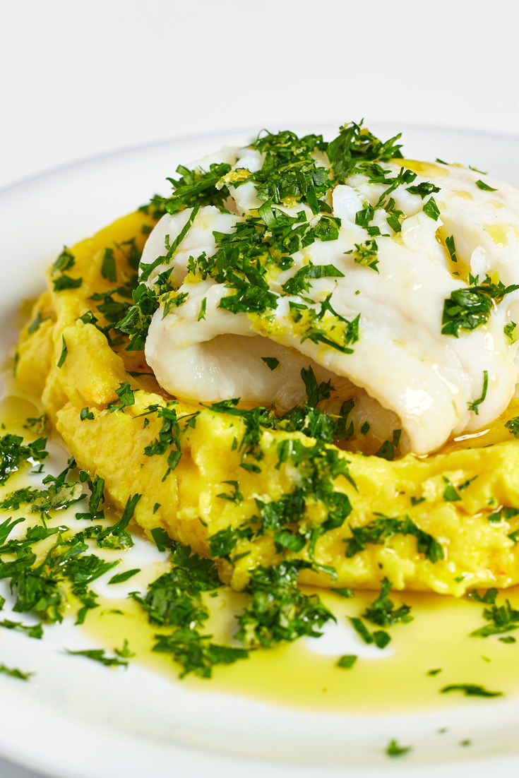 Steamed Haddock Recipe with Saffron Mash - Great British Chefs