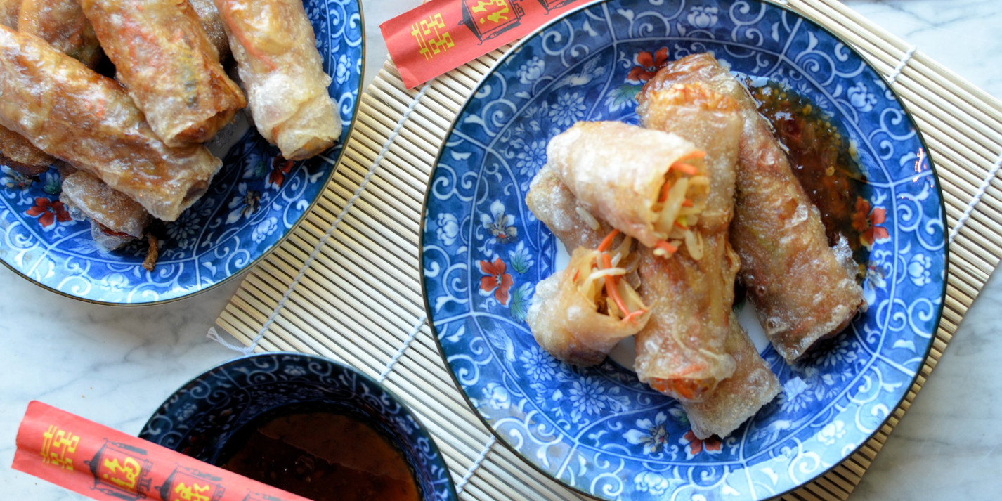 Chinese vegetable spring rolls recipe - Great British Chefs