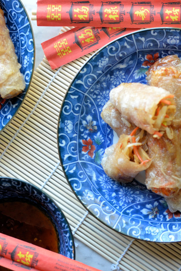 Chinese vegetable spring rolls recipe - Great British Chefs