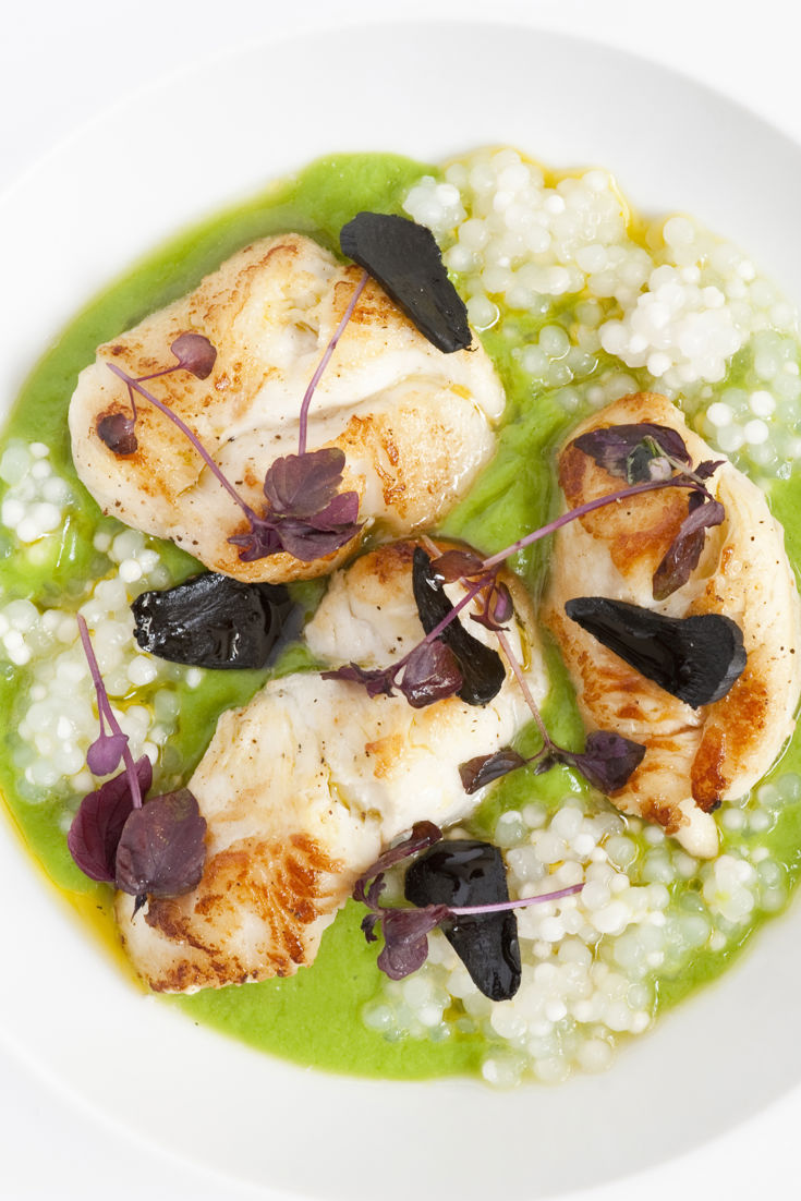 Ray Cheek with Peas Recipe - Great Italian Chefs