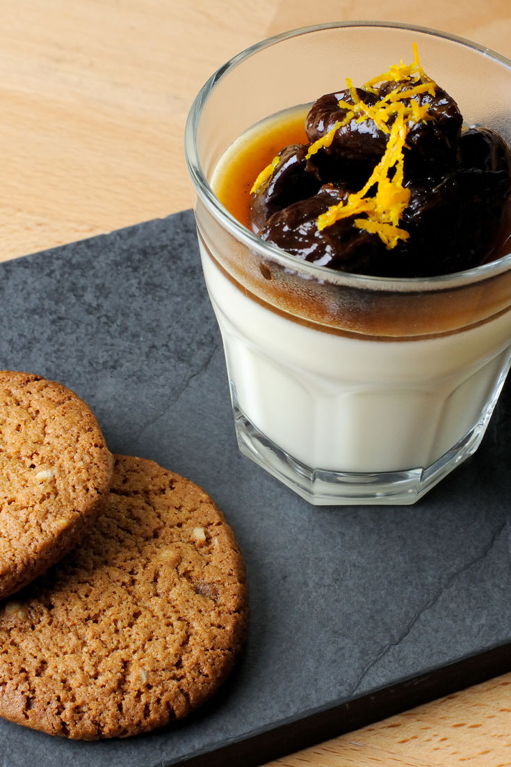 Lemon Posset Recipe, Ginger Snaps & Prunes - Great British Chefs