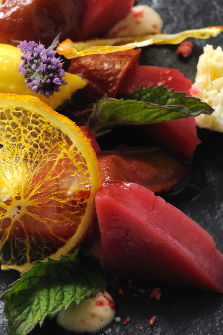 Spiced Wild Plum Dessert Recipe - Great British Chefs