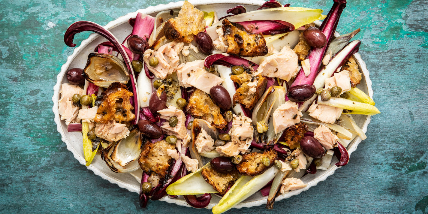 Winter Panzanella with Tuna and Seaweed Recipe - Great British Chefs