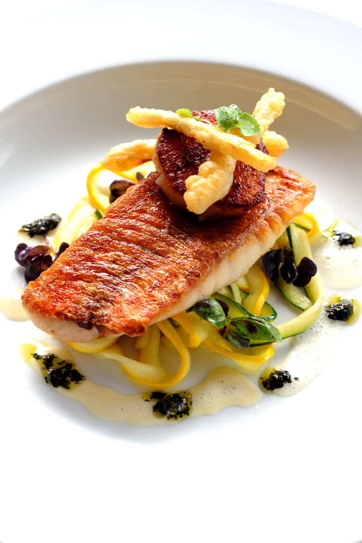 Red Mullet and Courgette Recipe - Great British Chefs